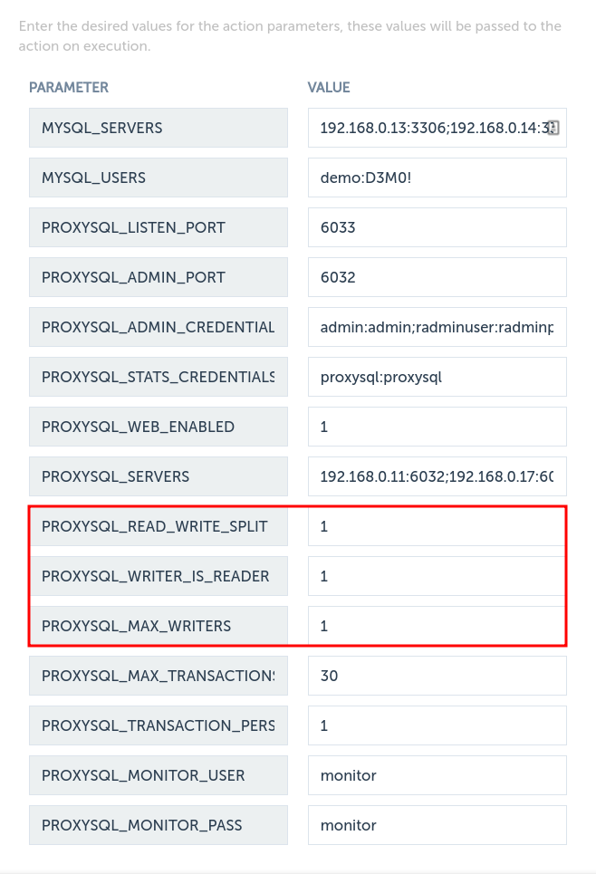 Read-write split using ProxySQL